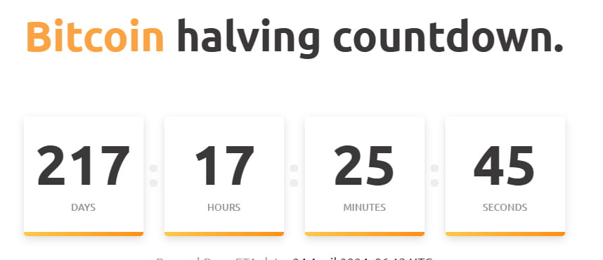 217 days left till the next #Bitcoin Halving! | sanor016 on Binance Square
