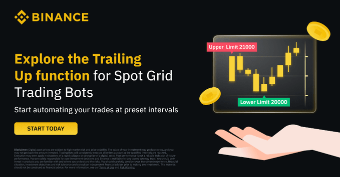 Binance Adds Trailing Up Feature for Spot Mesh Bots https ...