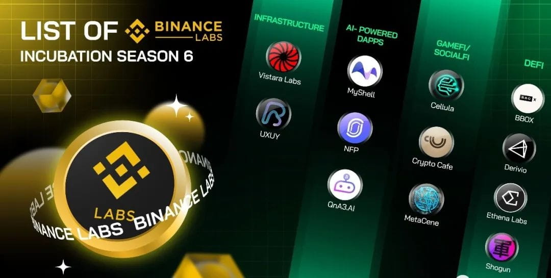 Binance Labs has selected 12 projects to participate in the sixth ...
