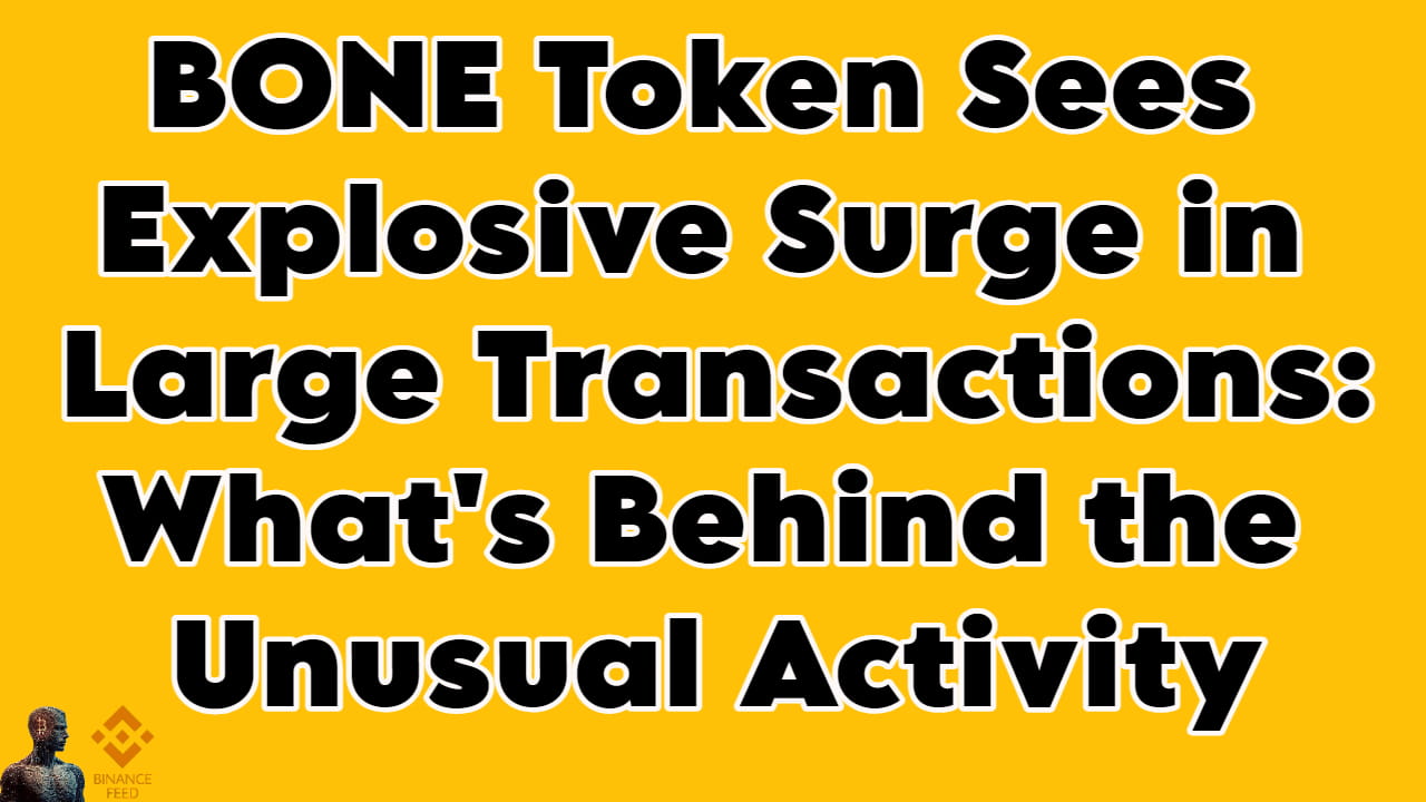 BONE Token Sees Explosive Surge in Large Transactions: What's Behind the Unusual Activity ...