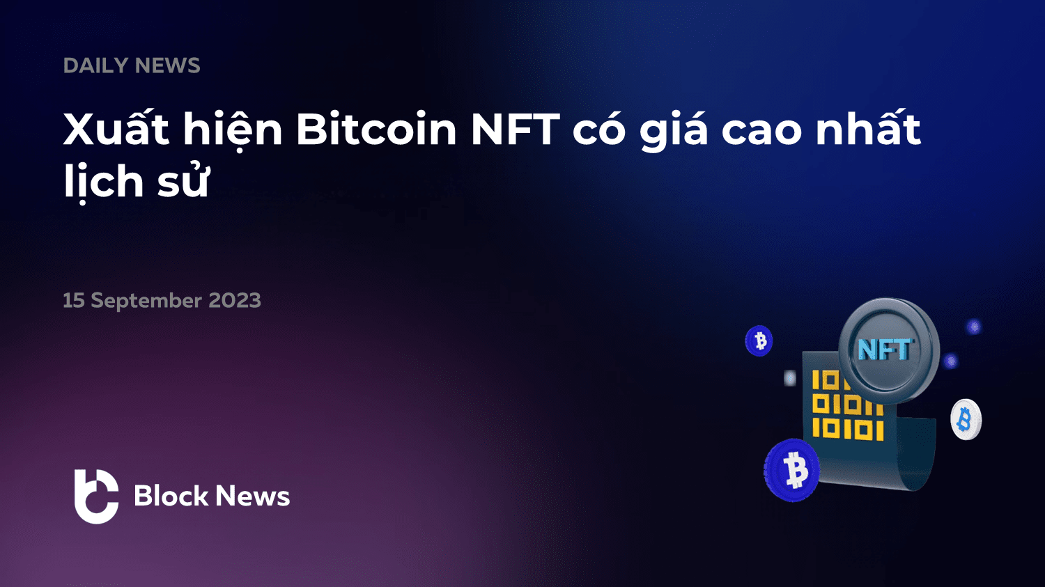 One person spent 4 BTC (worth $106,000) on a Bitcoin NFT | Block News ...