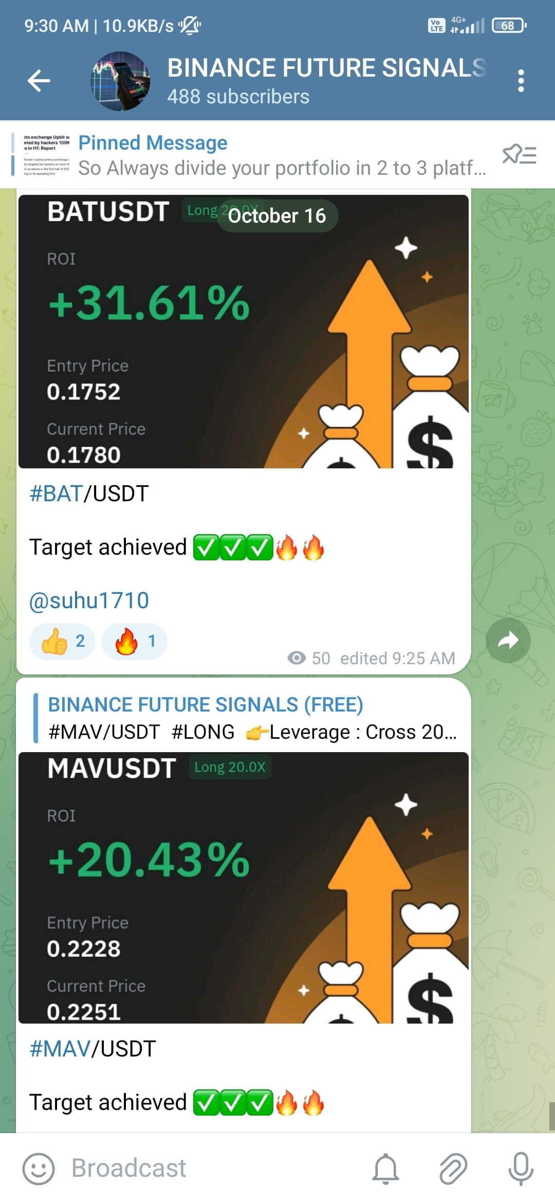 #MAV/USDT Target achieved 🔥🔥 by @suhu1710 #crypto202 | BS trading on ...