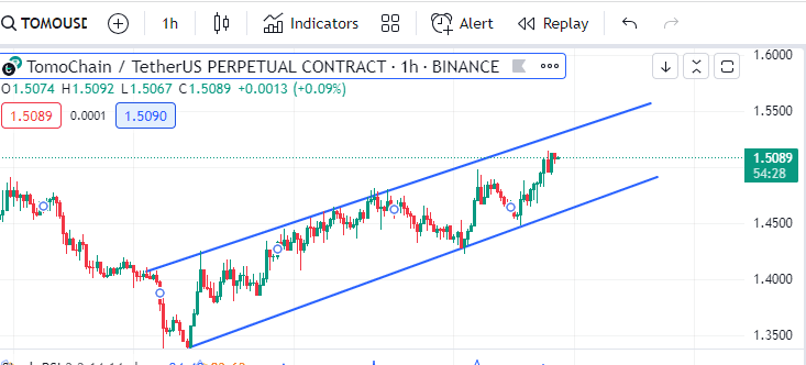 #Tomo/usdt anylisis: #Tomo Has Formed Rising wedge chart pat | Bit Bull ...