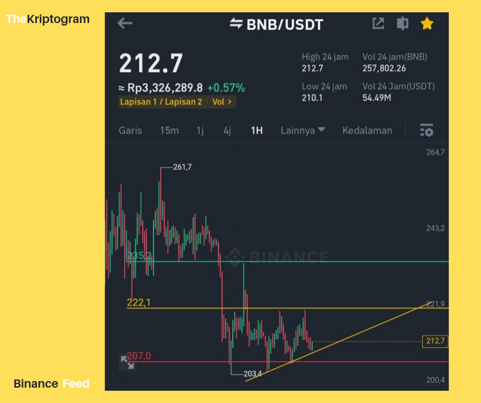 BNB IS STILL SILENT This year's $BNB price movement was bit | THE ...