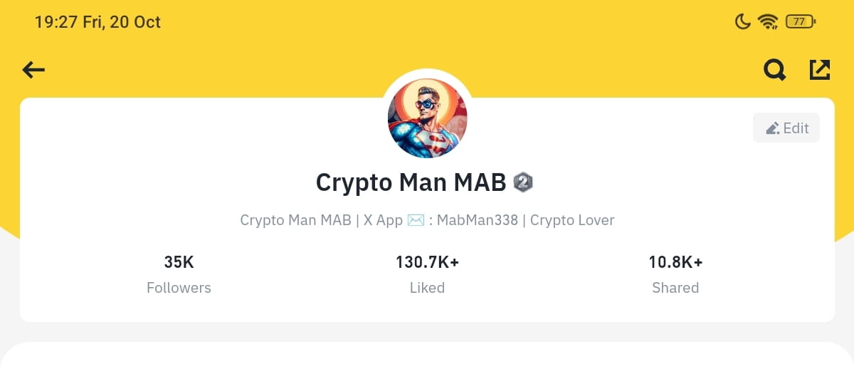 Guy's Finally 35K🤩. Thanks For Your Support 😍. #BinanceS | Crypto Man ...