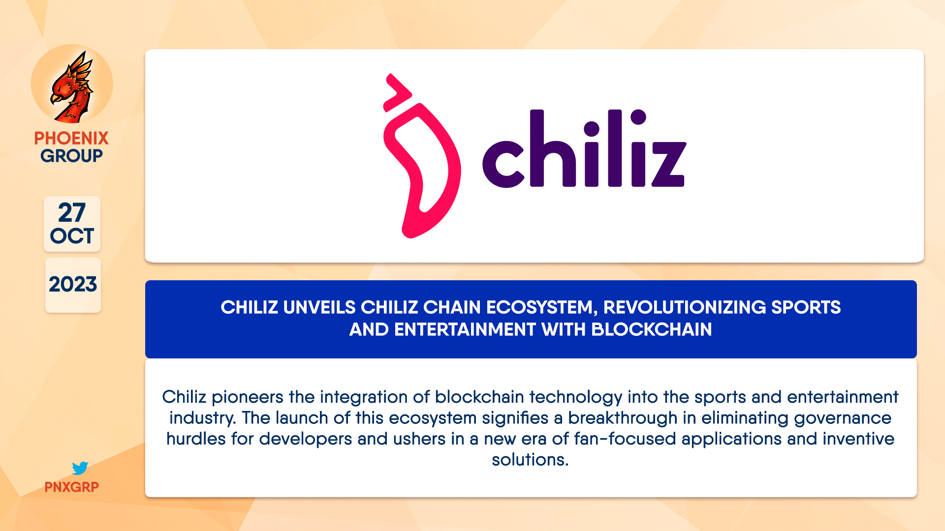 #Chiliz unveils Chiliz Chain Ecosystem, revolutionizing | Phoenix Group on Binance Square