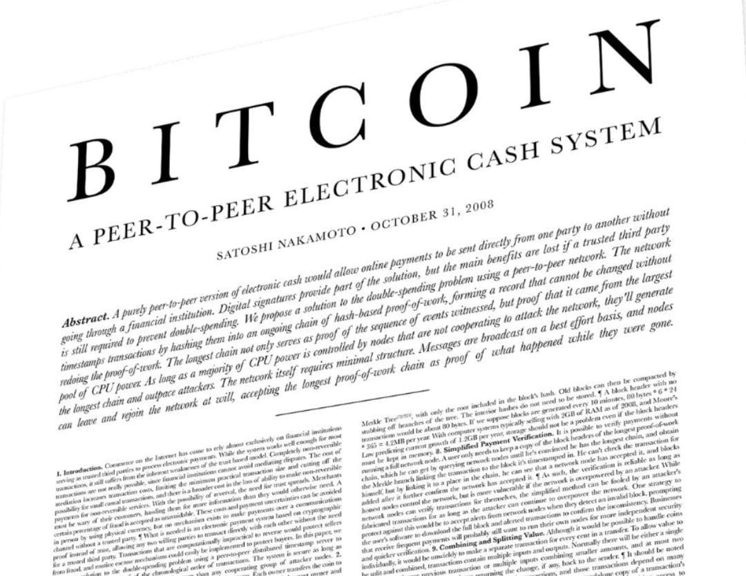 Há 15 anos, Satoshi Nakamoto publicou o white paper Bitcoin. | CryptoBunny3_0 na Binance Square