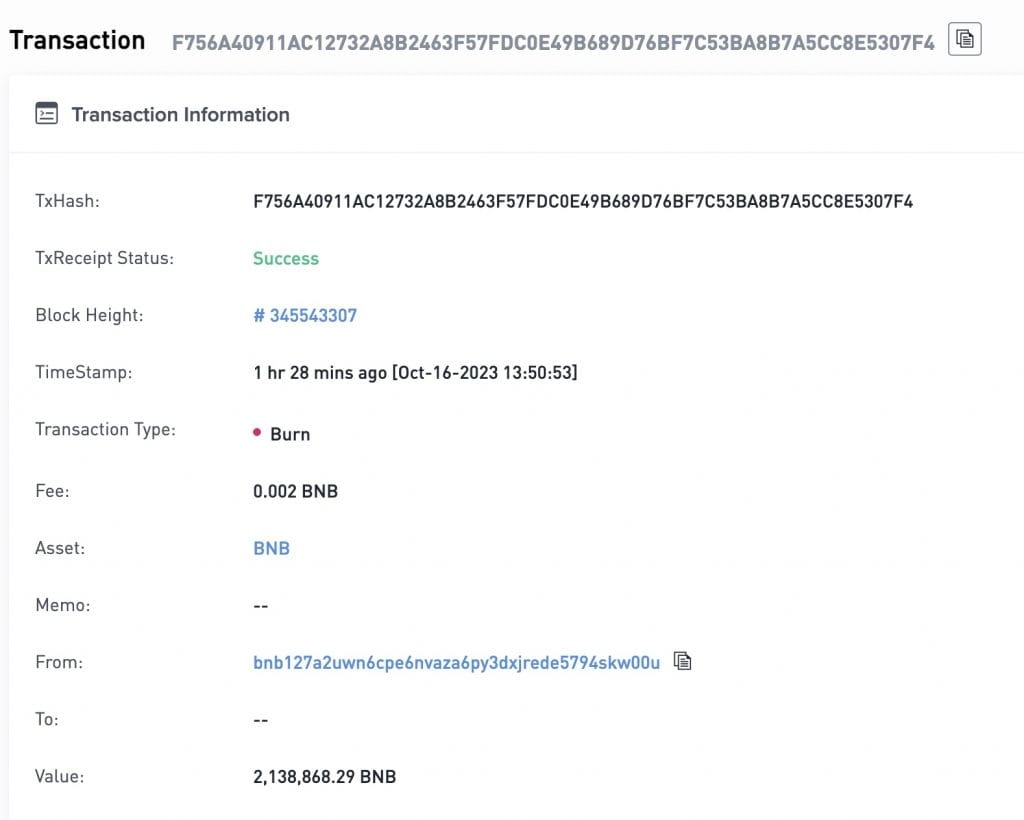 Binance Completes 2.1 Million BNB Token Burn | AZCoinNews on Binance Square