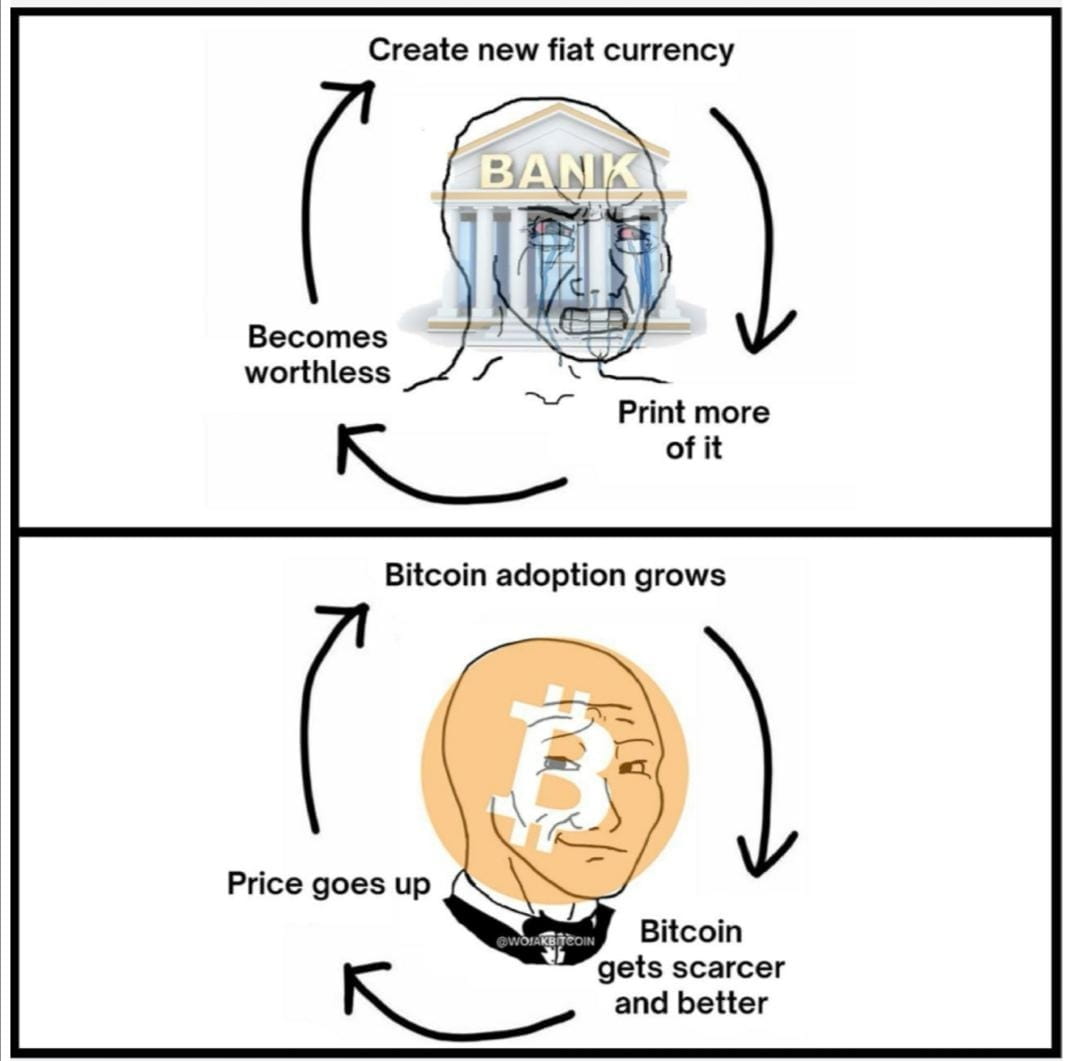 INTERESTING MEME THAT SHOWS BITCOIN VS TRADITIONAL BANKS | Kasonso ...