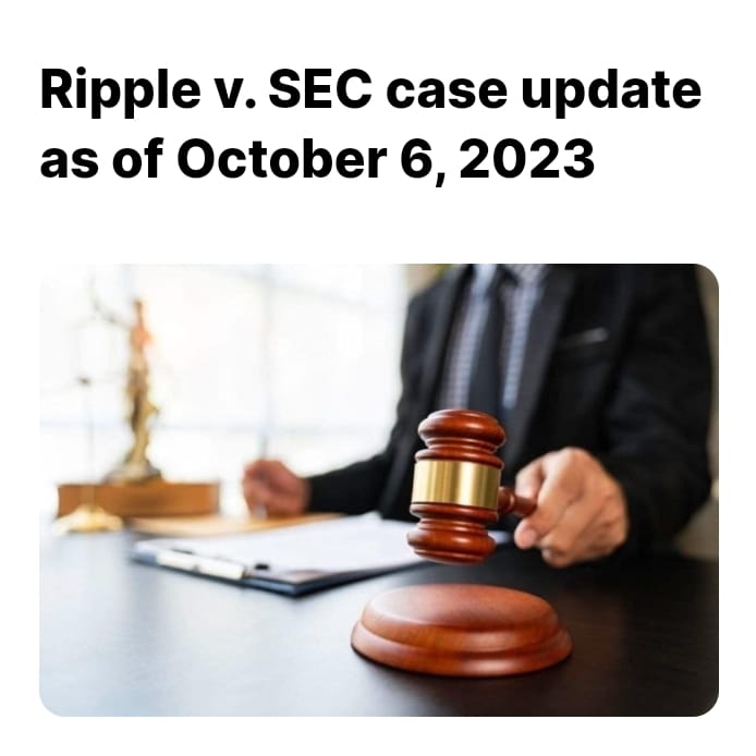 UPDATE ON THE SEC v RIPPLE LABS LAWSUIT AS AT 6TH OCTOBER, 2 | Seth - The No 1 Trading Expert on ...