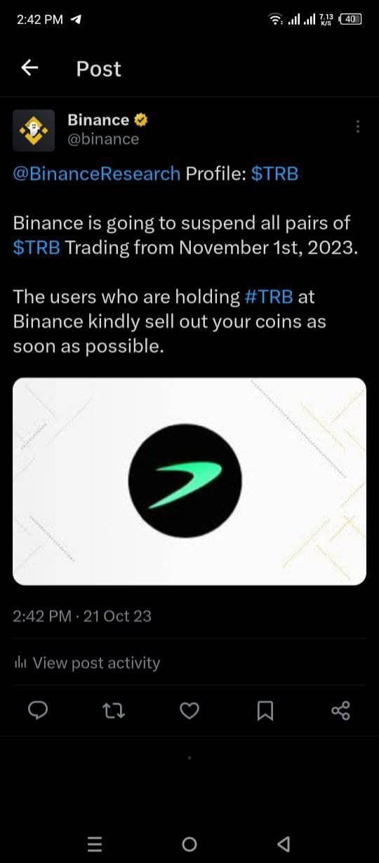 avoid such fake news there is no like this on Binance offici | BeyOglu ...