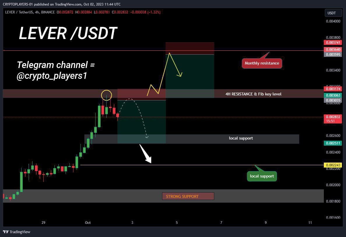 $LEVER Coin Short Term Possible Moves Near Me !! • Support | CRYPTO ...