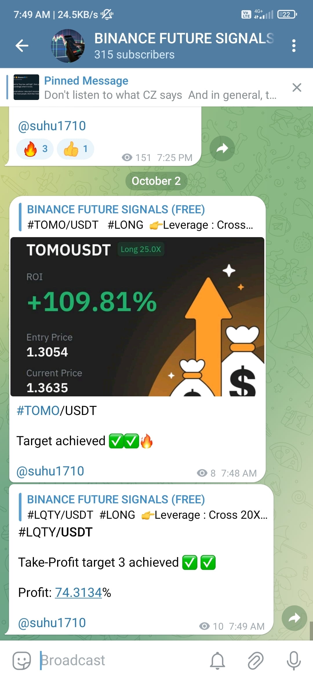 #LQTY/USDT Target achieved 🔥 profit - 74 % done by @s | BS trading on Binance Square