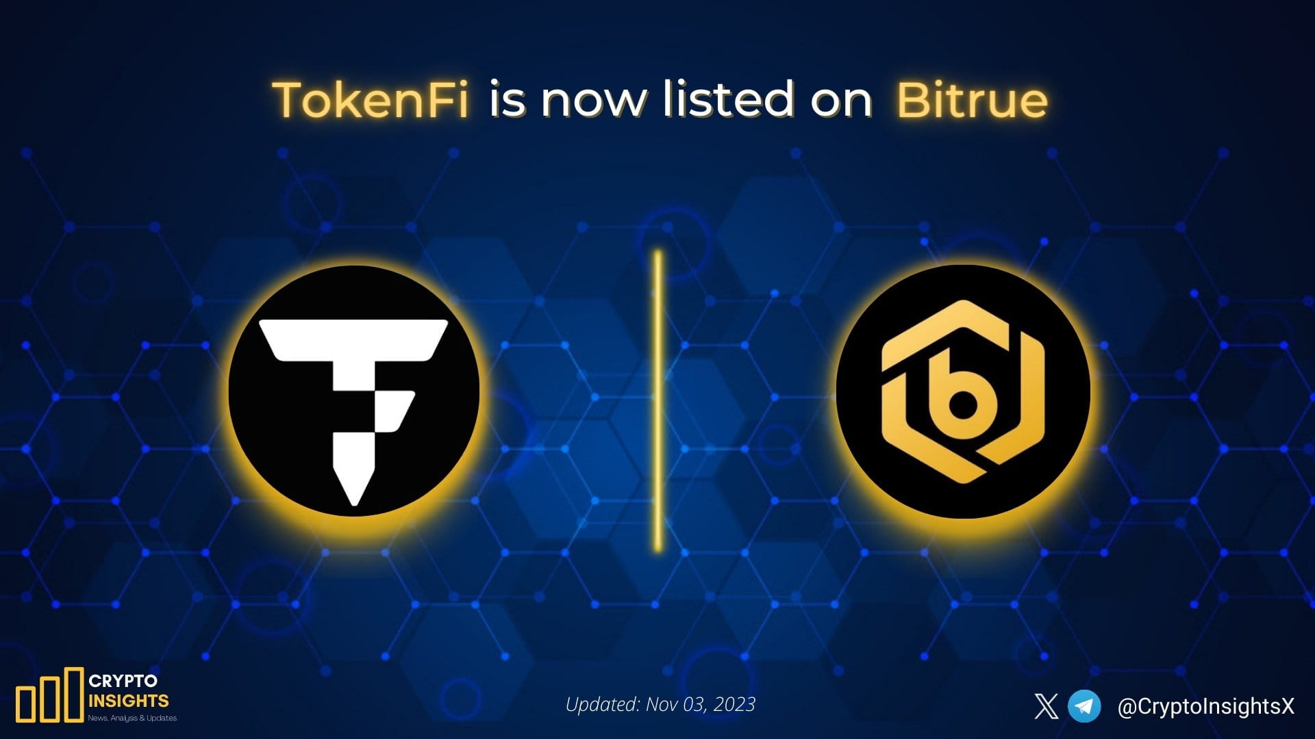 📢 @tokenfi $TOKEN is now listed on @BitrueOfficial #TokenF | Crypto lnsights on Binance Square