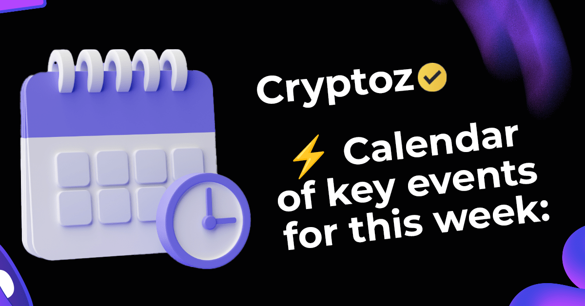 ⚡️ Calendar of key events for this week: Monday, November 6 | Cryptoz ...