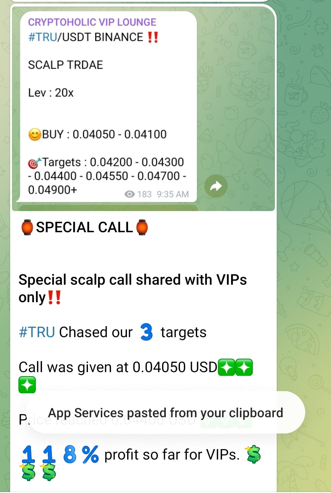 🏮SPECIAL SIGNAL🏮 Special scalp call shared with followers | Cryptoholic ...