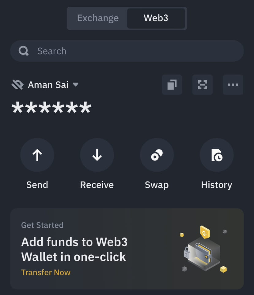 Introducing#Binance WEB3 wallet 💰 You can use as defi C | Aman Sai on ...