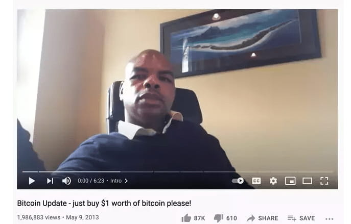 Davinci Jeremie told everyone to buy only $1 in Bitcoin 10 y | A克比 on ...