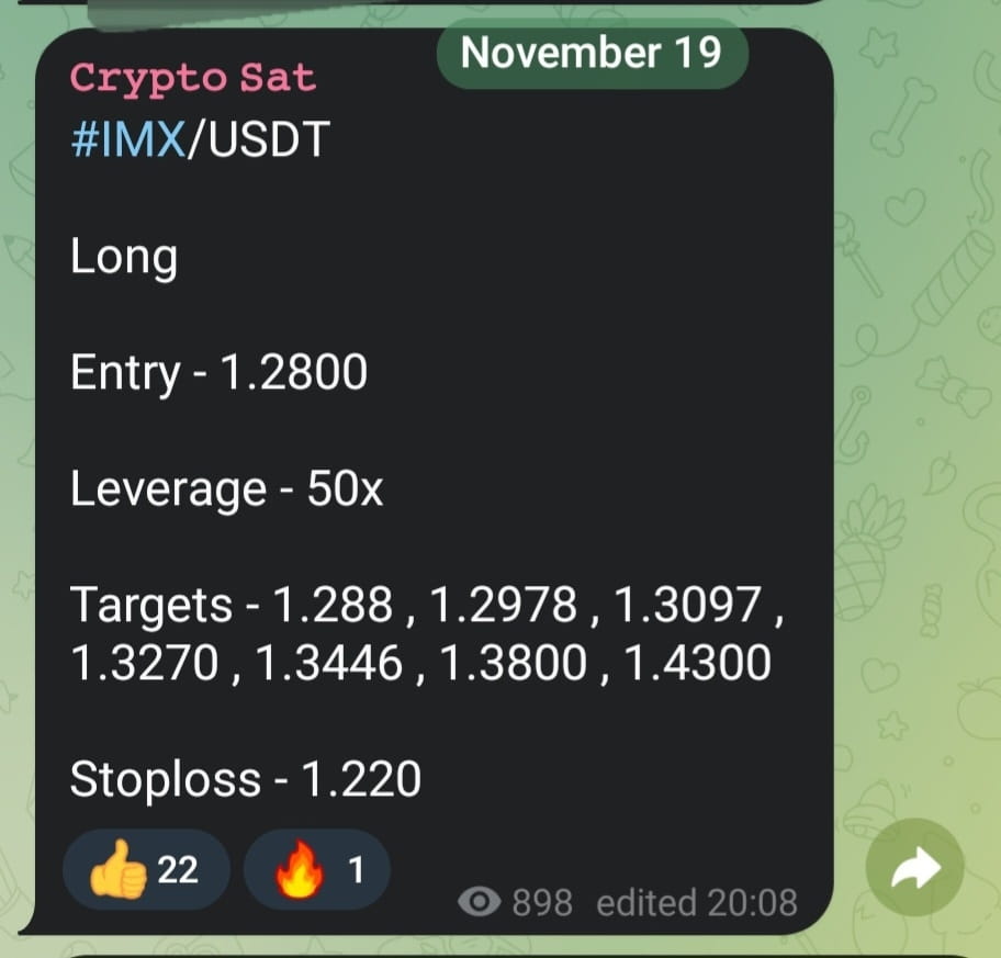 $IMX TRADE 400% profit booked ️ Only Final Target pending | Crypto Sat on Binance Square