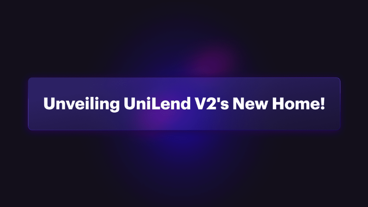 Unveiling UniLend V2's New Home! | UniLend Finance on Binance Square