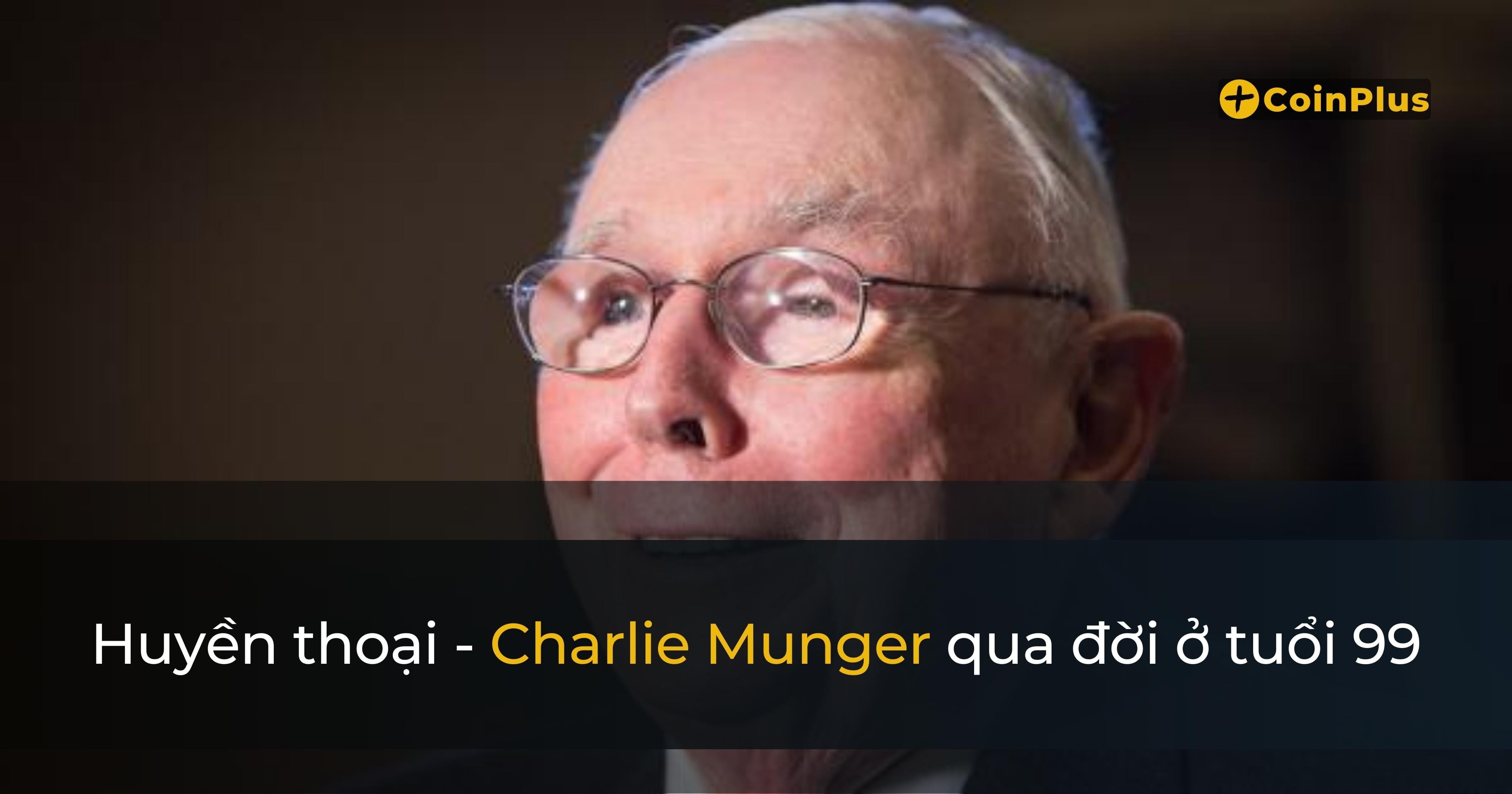 Charles Thomas Munger (Charlie Munger) – investment legend f | Coinplus ...