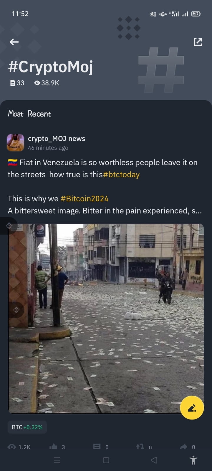 using my hashtag alone gives you more views #CryptoMoj | crypto_MOJ ...