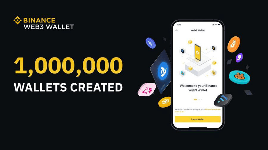 Breaking: Binance Web3 Wallet Creates 1 Million Wallets in Just 3 Weeks ...
