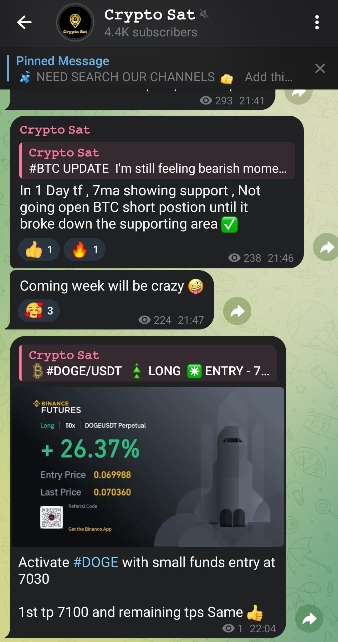 $DOGE trade update Activate #DOGE with small funds entry at | Crypto Sat on Binance Square
