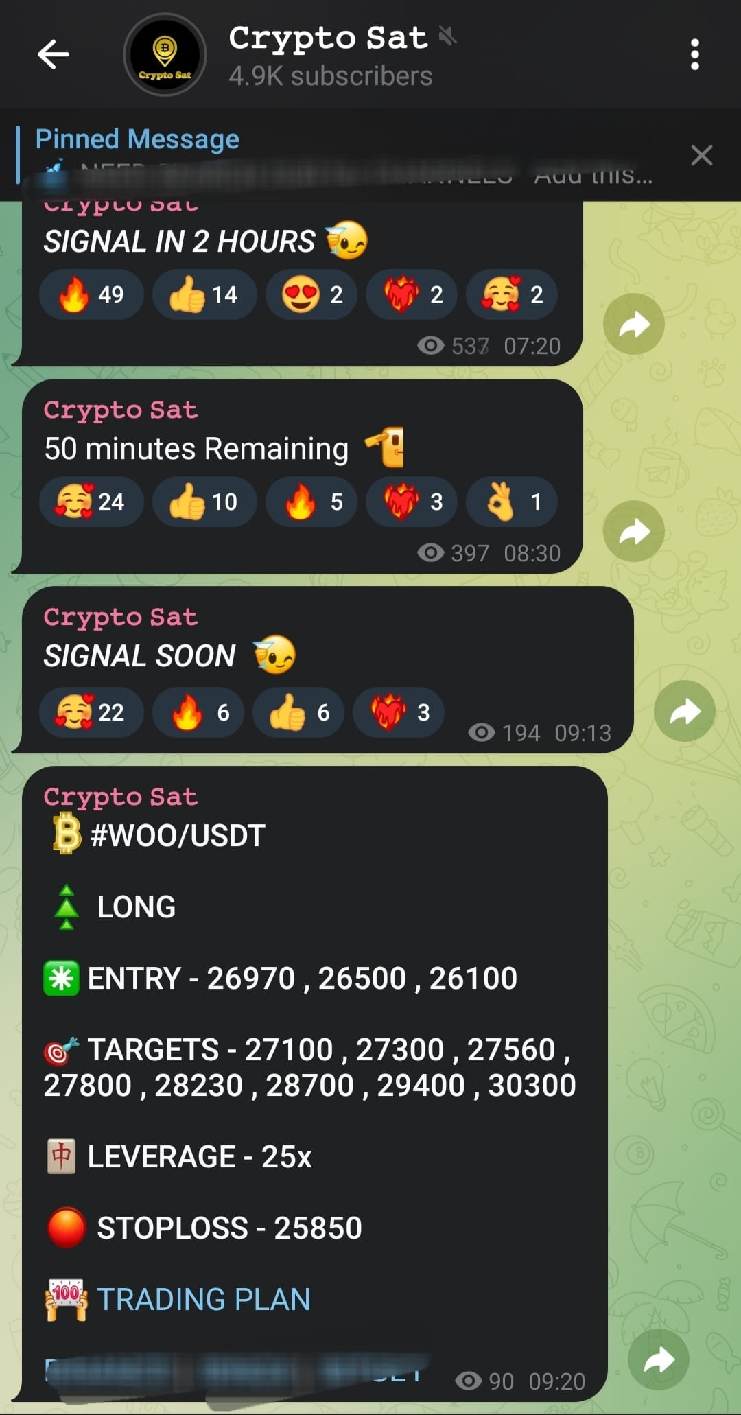 ⚠️WAIT FOR ENTRY 💰#WOO/USDT 🔼 LONG ️ ENTRY - 26970 , 2 | Crypto Sat on Binance Square