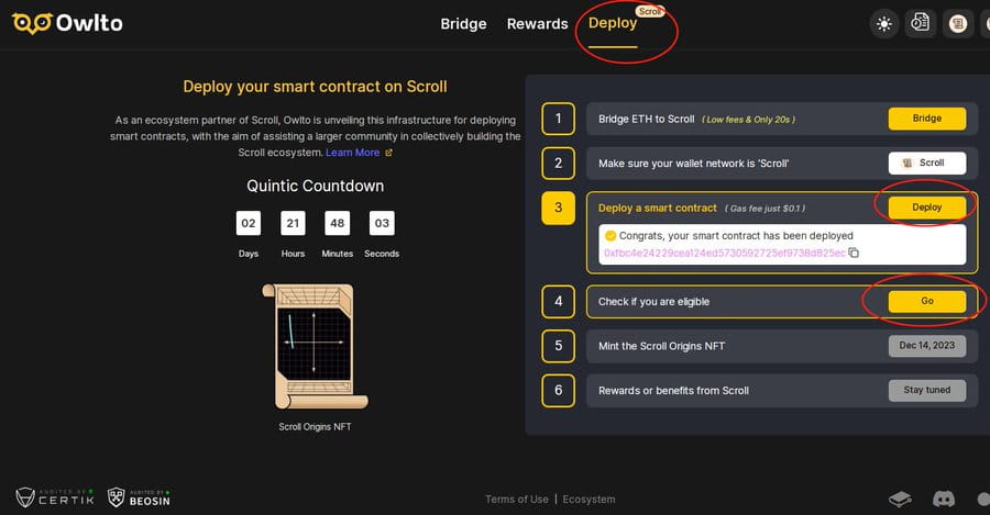 One-stop owl Scroll Origins NFT feeding tutorial Scroll is | UKong on ...