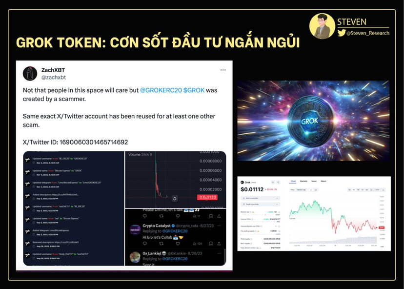 Grok Token: Cơn sốt đầu tư ngắn ngủi Token GROK, lấy cảm hứ | Steven_Research trên Binance Square