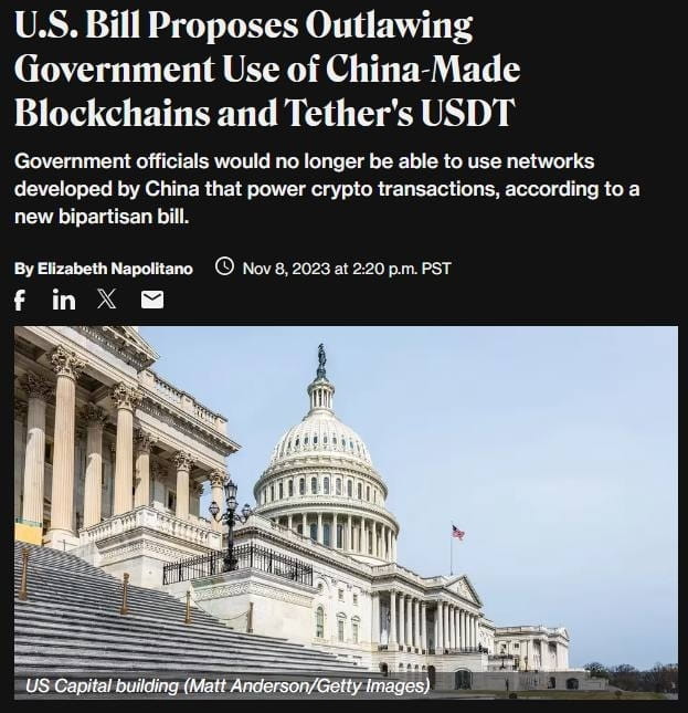 🚨🚨🚨 U.S. Bill Proposes Outlawing Gov Use of China-Made Bl | Crypto PM on Binance Square