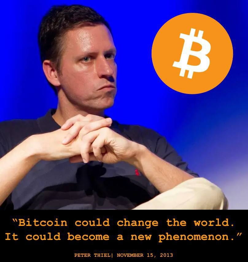 PayPal founder Peter Thiel on the unstoppable nature of #bi | Crypto ...
