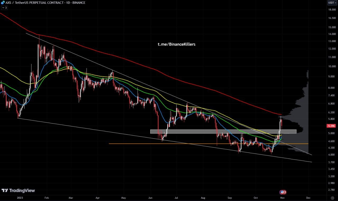 VIP MARKET UPDATE: $AXS The price surged | CRYPTO MARIA PREMIUM SIGNALS ...