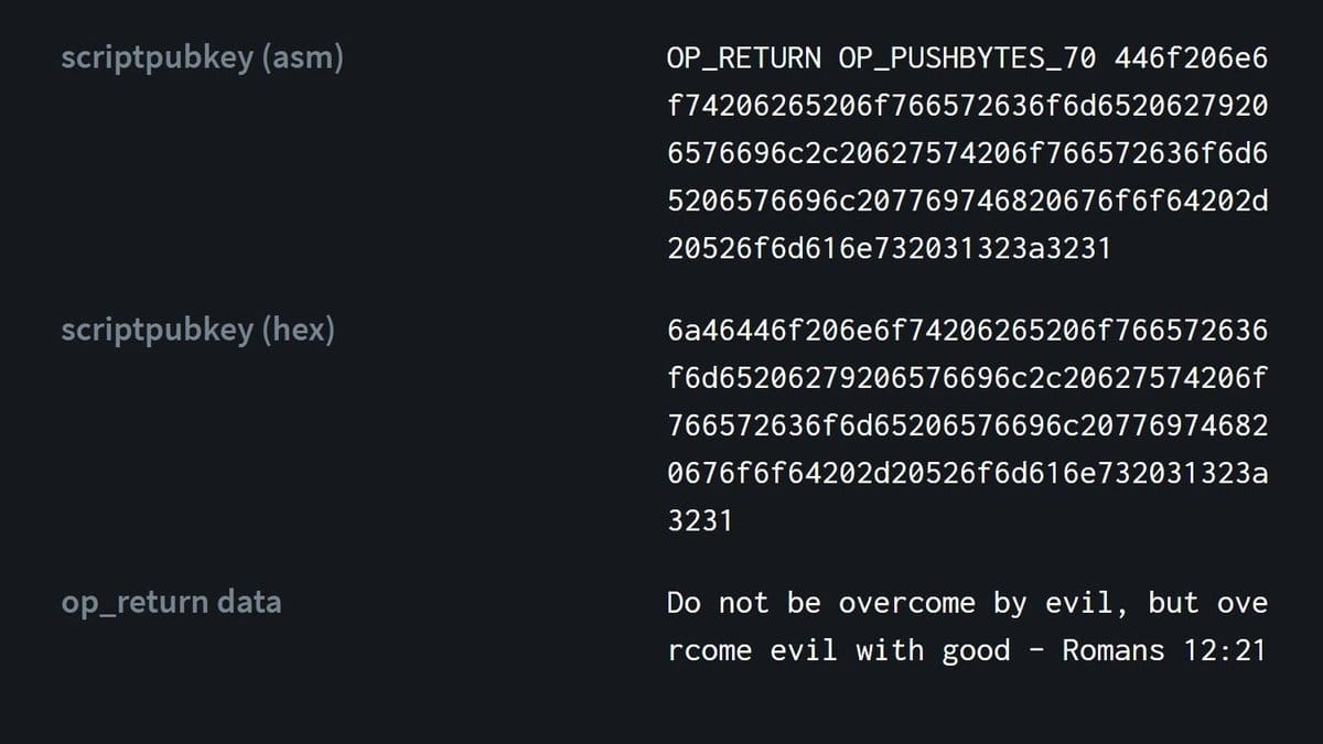 This message was embedded in #Bitcoin 's 666,666th block. | Kri on ...