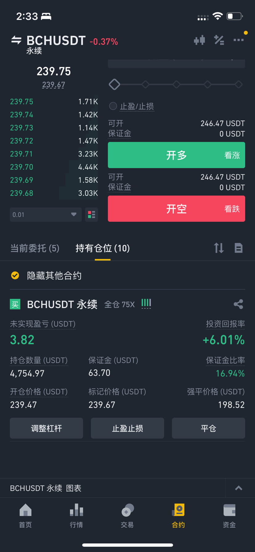 The position value is 5000 and it is full bch | AinanceLabs_微博同号 on Binance Square