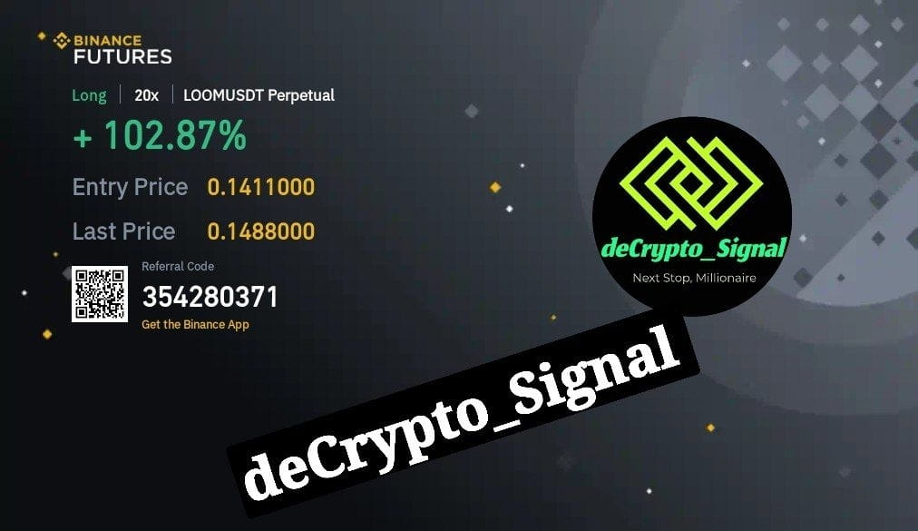 💛💛LOOM LONG💛💛 Leverage 10X - 20x Buy price 0.1410 (app | deCrypto ...