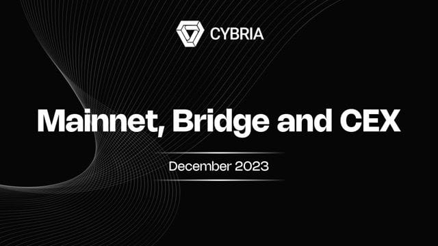 Cybria Mainnet and Bridge Ready to Launch, Powered by AI | Kri on ...
