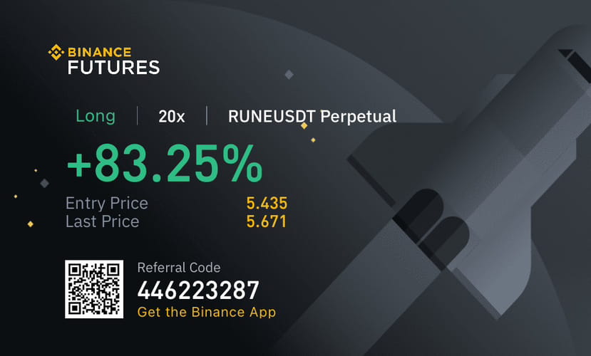 RUNE USDT trade tp done ! It’s retracement pull up !-trade | Whale ...