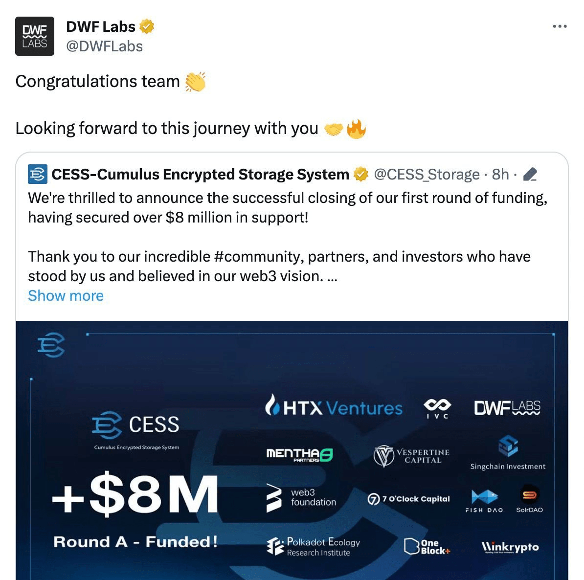 Pay attention to this CESS @CESS_Storage, which has just com | 奶牛叔 on Binance Square