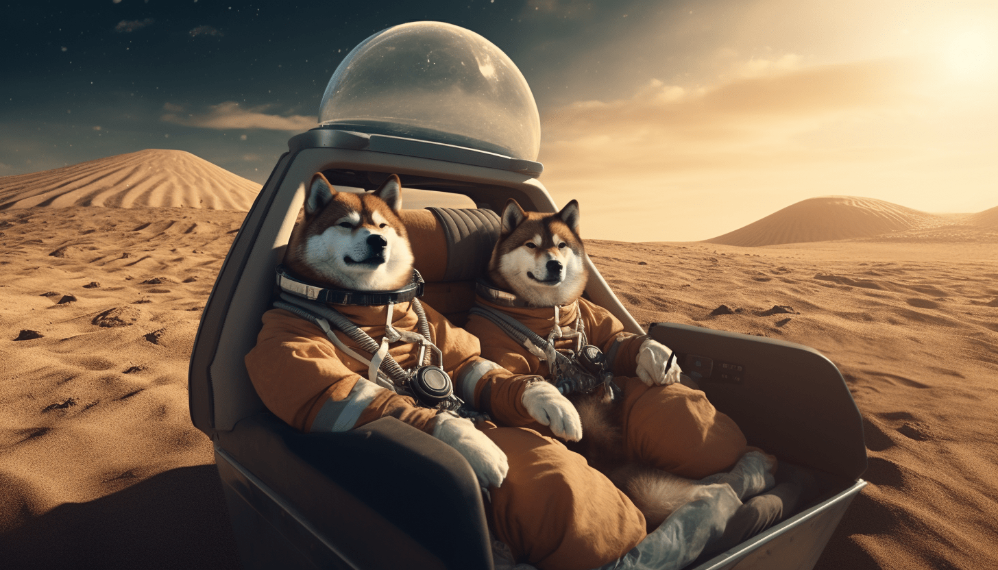 “DOGE is getting good support, the big dog and the two dogs | 大漂亮K线日记 ...