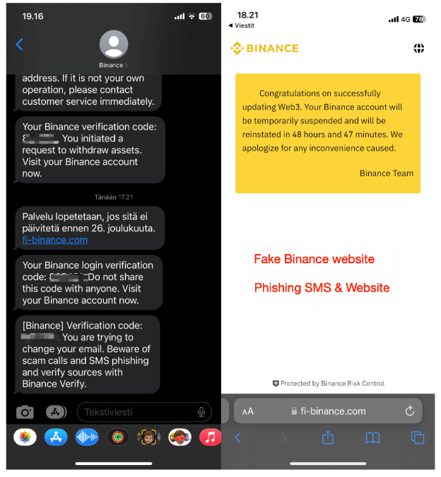 Say NO to Phishing Please be aware that phishing websites | Binance ...