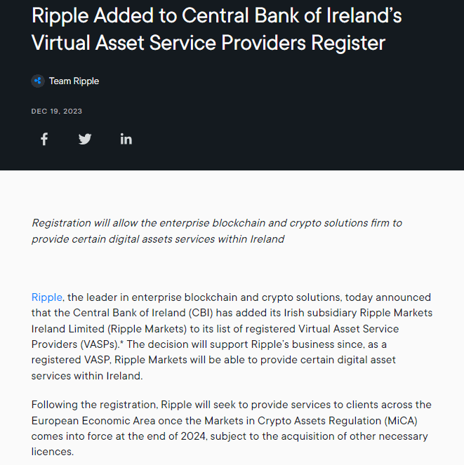 Ripple aprobado como proveedor de servicios de activos virtu | Ismeidy en Binance Square