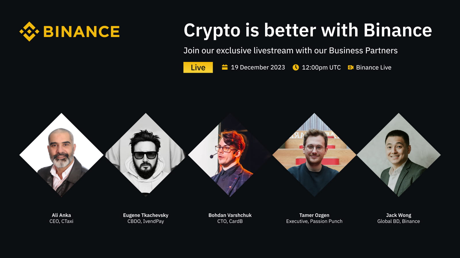 Join us on #BinanceLive as we discuss with partners why 'Cry | Binance Live on Binance Square