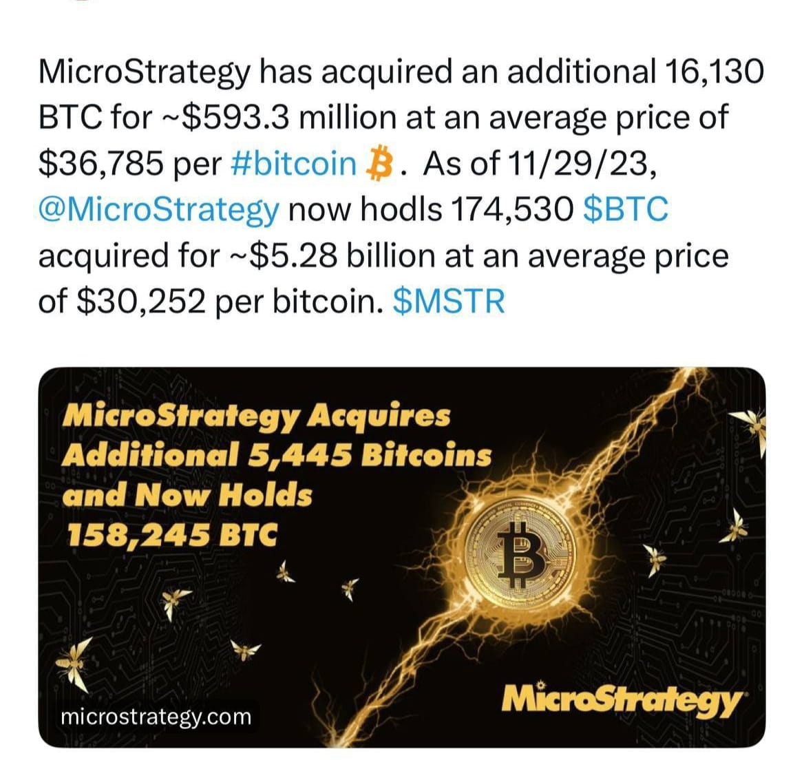 🥇 JUST IN : MicroStrategy purchased $593 million worth of # | SR_CRYPTO BASIC on Binance Square
