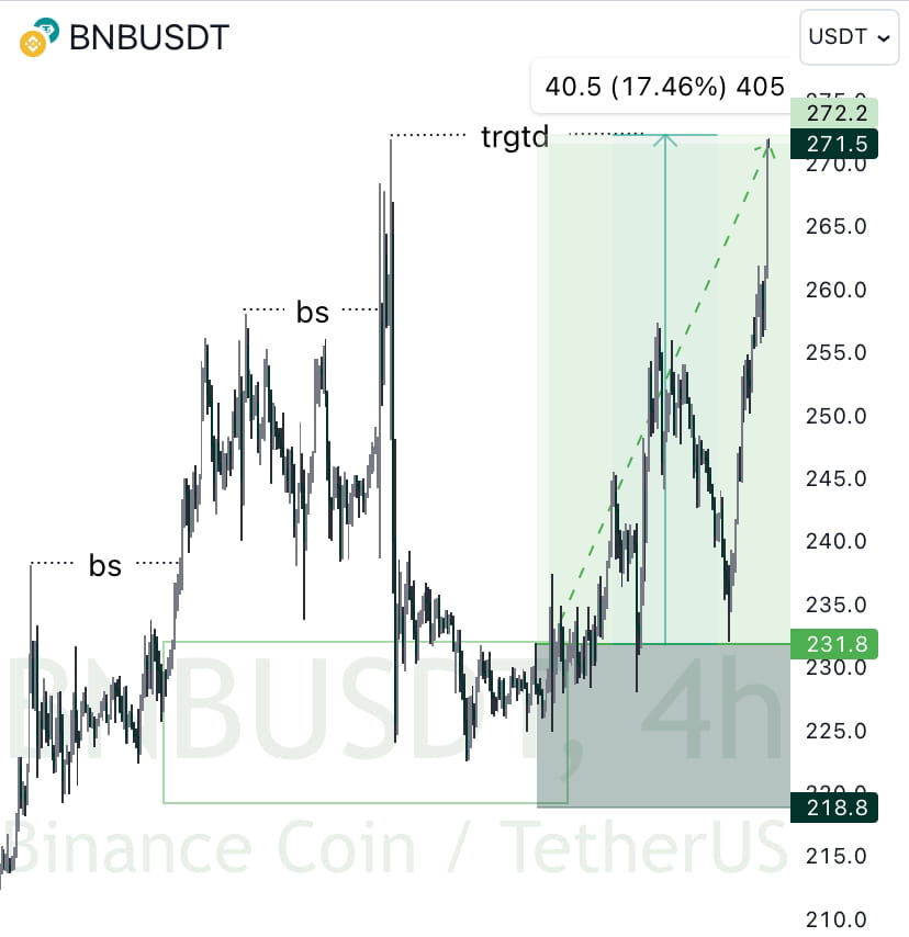 TP hit on $BNB trade HAPPY TRADING!! #bnb #trading #binan | Rising LLC ...