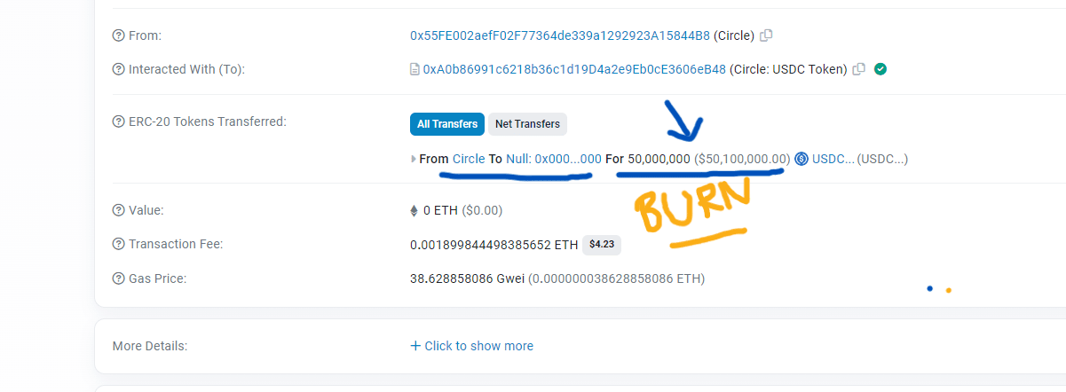 🔥 $USDC Burn Alert! 💸 🔄 Around 8 Hours Ago, 50,000,000 # | EyeOnChain on Binance Square