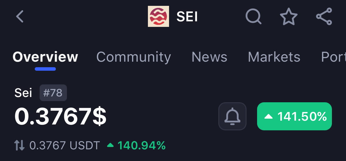 $SEI IS PUMP OVER 140% IN A MONTH🔥 #Sei | Next 100X GEMS on Binance Square