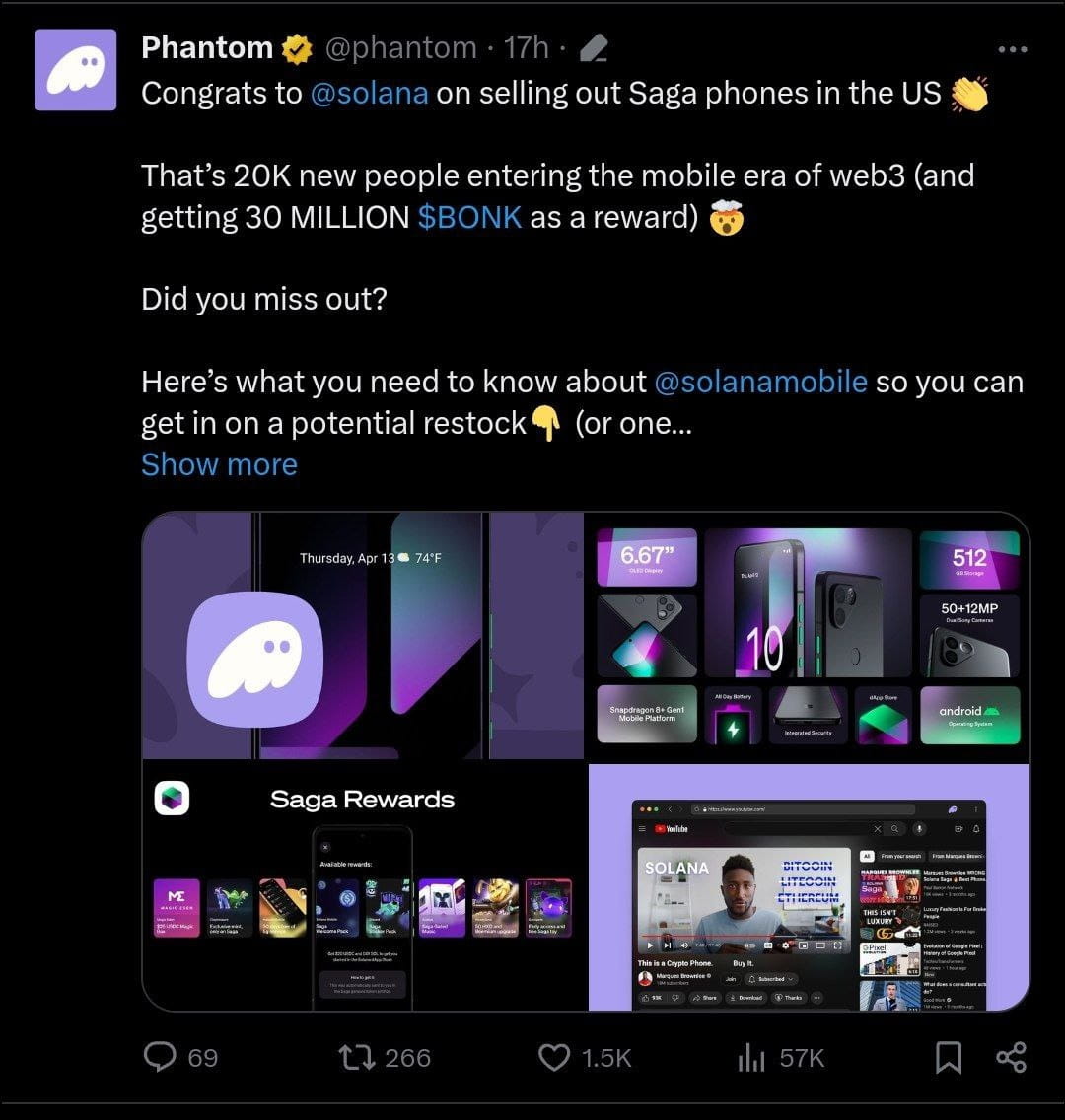 #solana $SOL Saga Phone Sold Out. benefit buy Solana Saga P | Dealova ...