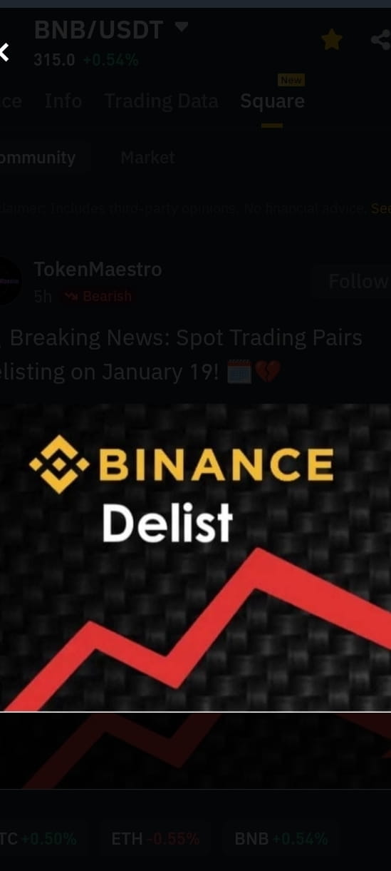 $BNB Breaking News: Spot Trading Pairs Delisting on January | RG RIFAT ...